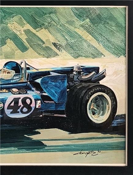 Don Getz | 1971 Dan Gurney Indycar Print By Don Getz (1971) | MutualArt