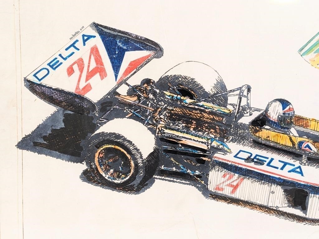 Ron Burton | Indy Car Racing Original Art By Ron Burton | MutualArt
