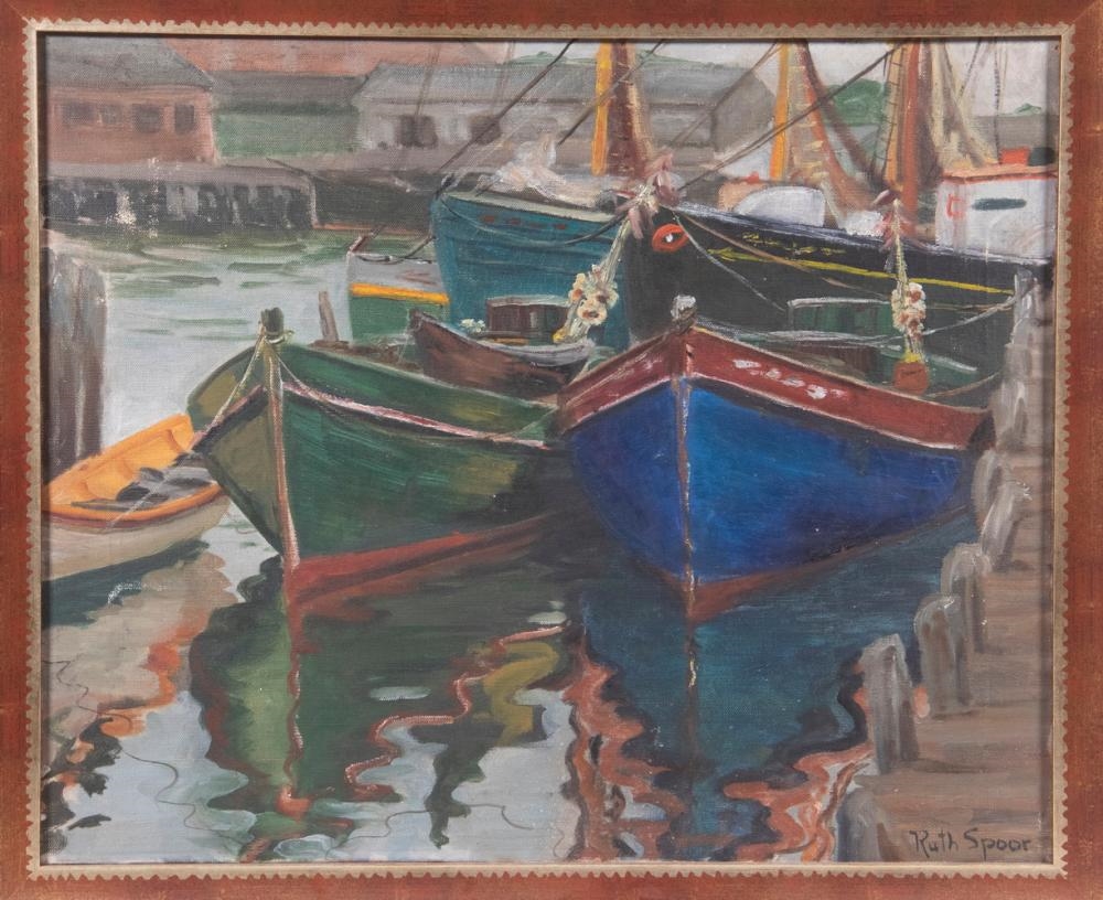 Ruth Spoor | Fishing Boats in Rockport | MutualArt