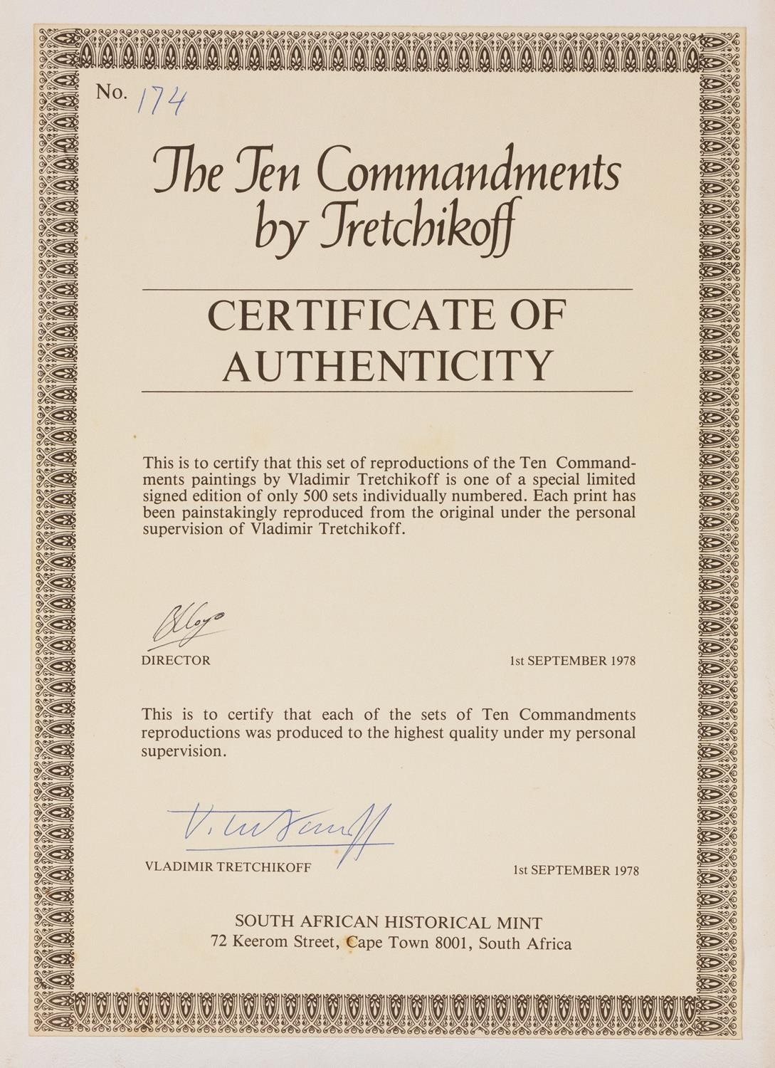 Vladimir Tretchikoff | THE TEN COMMANDMENTS BY TRETCHIKOFF, ten in the ...