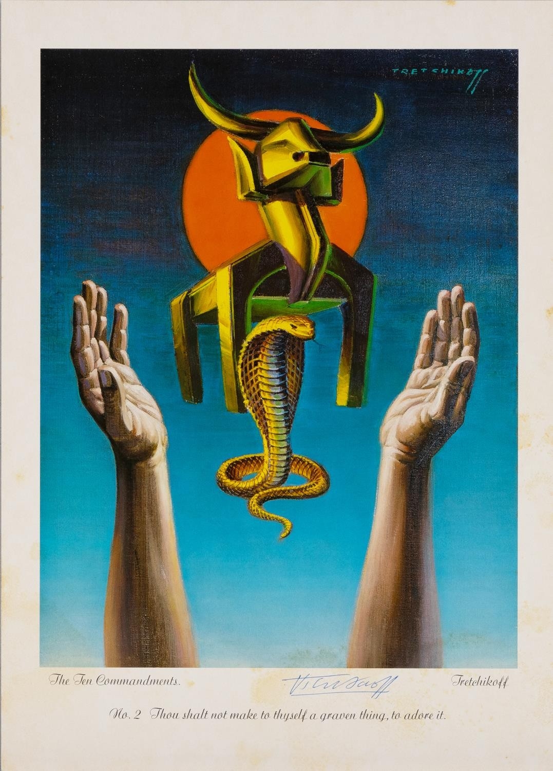 Vladimir Tretchikoff | THE TEN COMMANDMENTS BY TRETCHIKOFF, ten in the ...