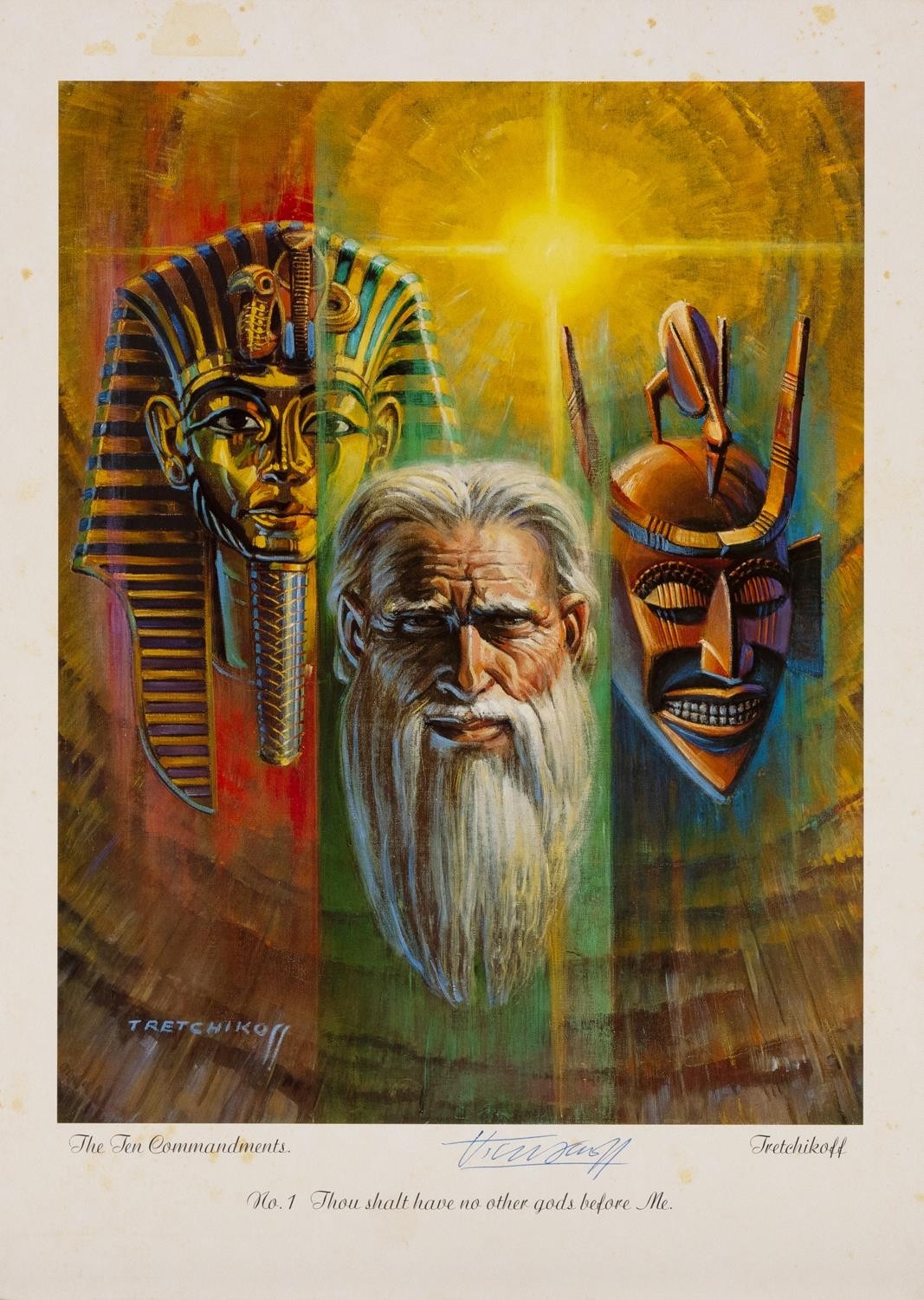 Vladimir Tretchikoff | THE TEN COMMANDMENTS BY TRETCHIKOFF, ten in the ...