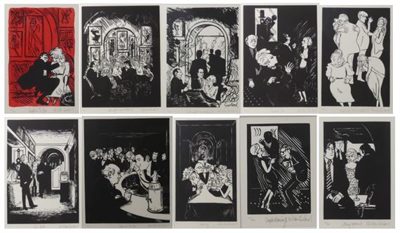Nicholas Garland | A set of ten linocuts | MutualArt