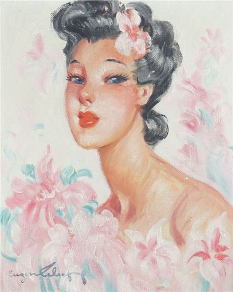 Eugene Lelievre | Portrait de femme | MutualArt