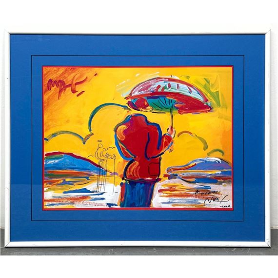 Peter Max | Peter Max Poster Umbrella Man At Sea with Possible Original ...