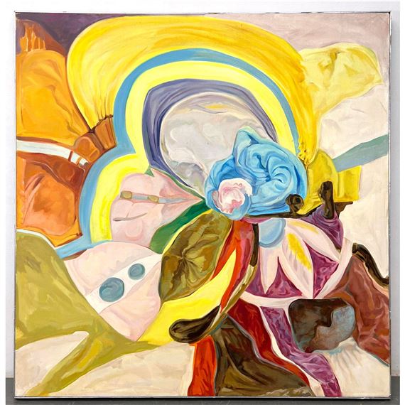 Dolores Pye Josey | Large Dolores Pye Josey Abstract Modern Painting on ...