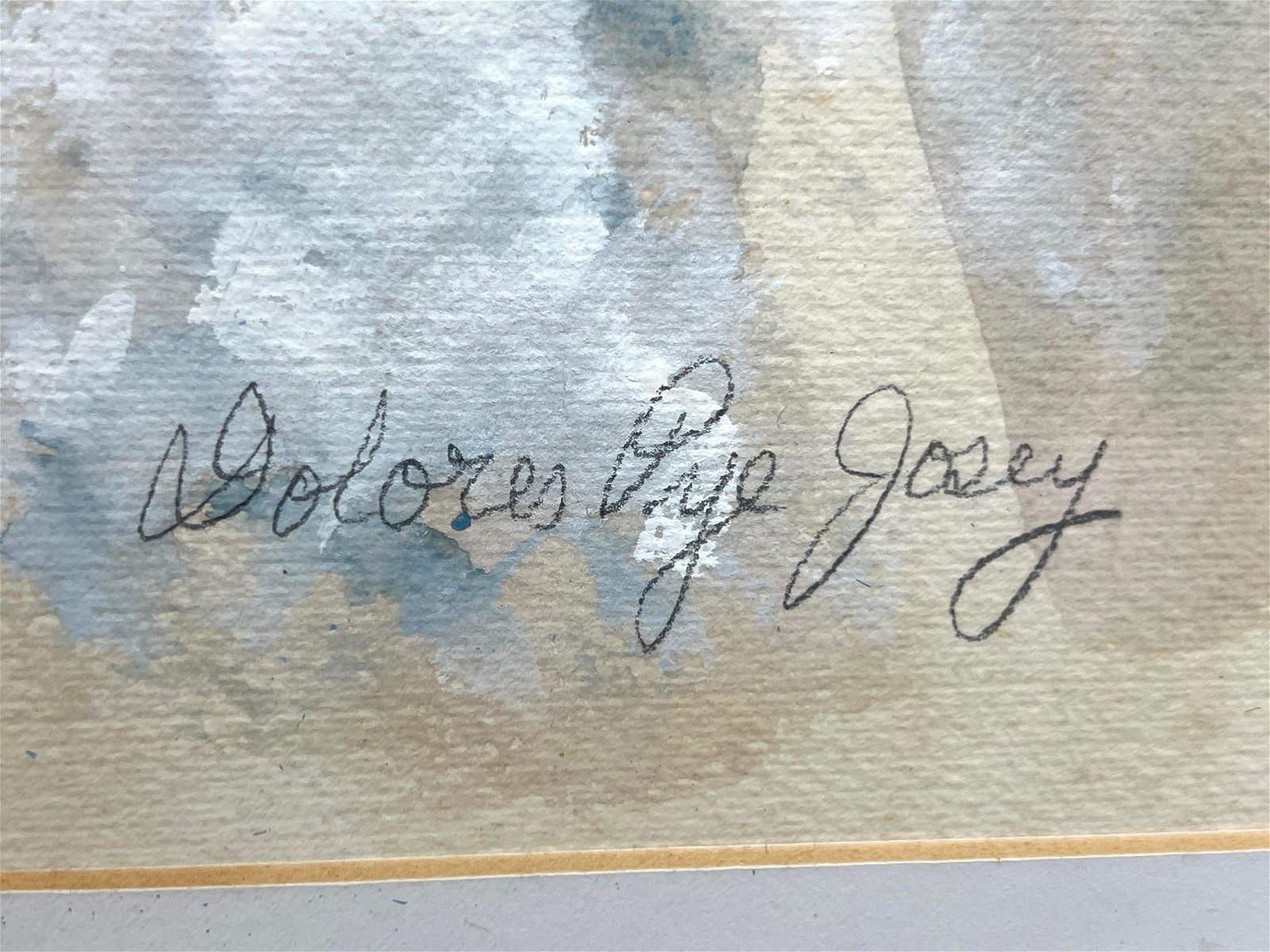 Dolores Pye Josey | Dolores Pye Josey Watercolor Painting. Signed ...