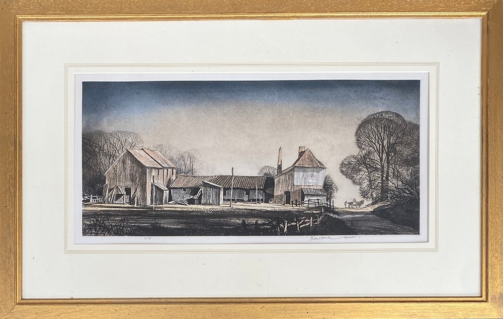 Rowland Hilder | Barn at High Halstead | MutualArt