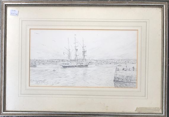 Robert Standish-Sweeney | Lord Nelson leaving Weymouth harbour | MutualArt