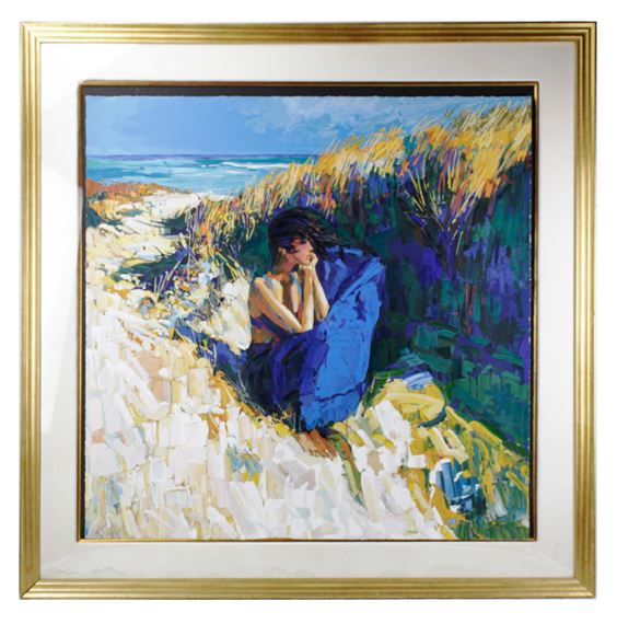Nicola Simbari | girl at the beach | MutualArt