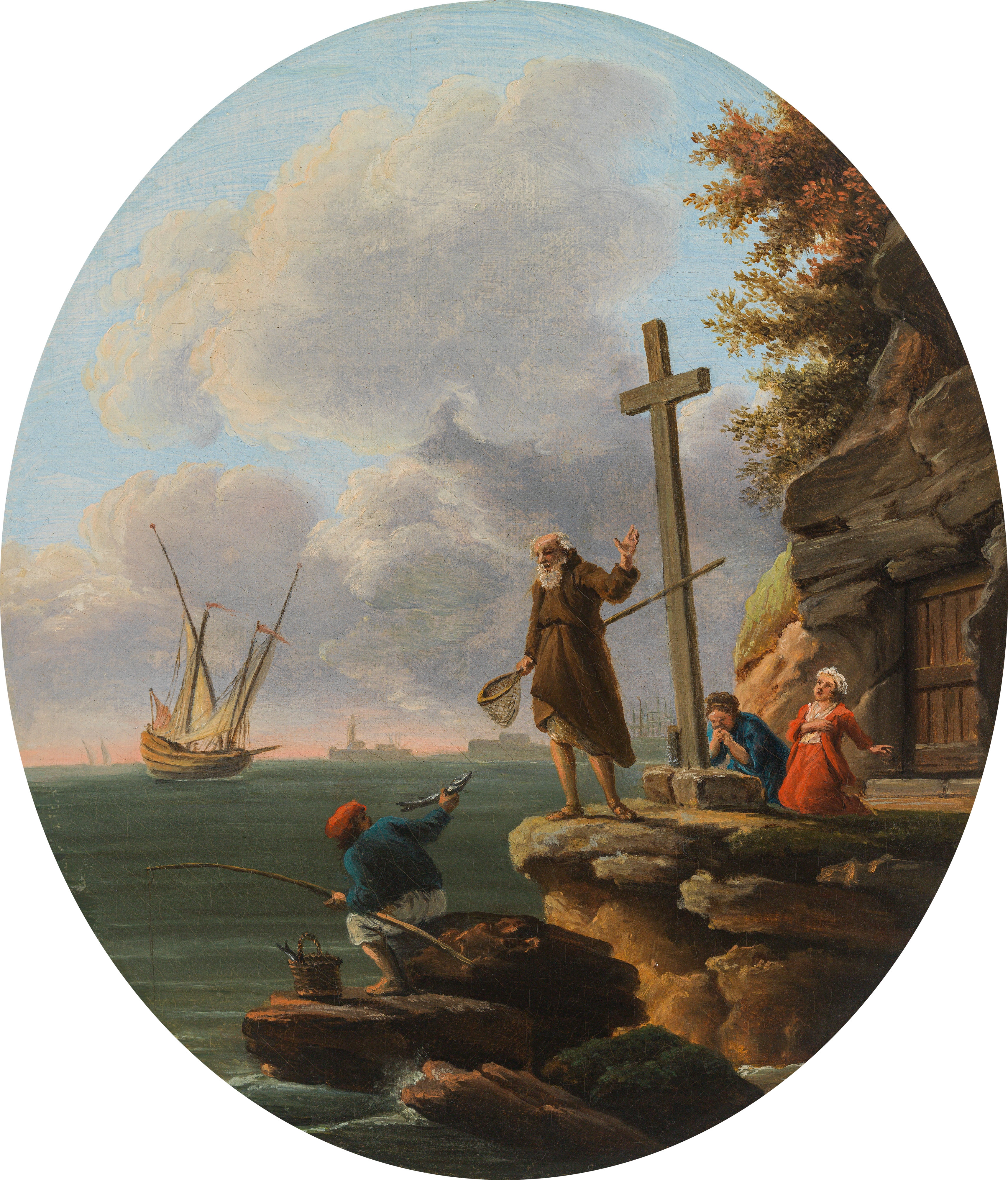 Claude-Joseph Vernet | Saint Andrew with a fisherman | MutualArt