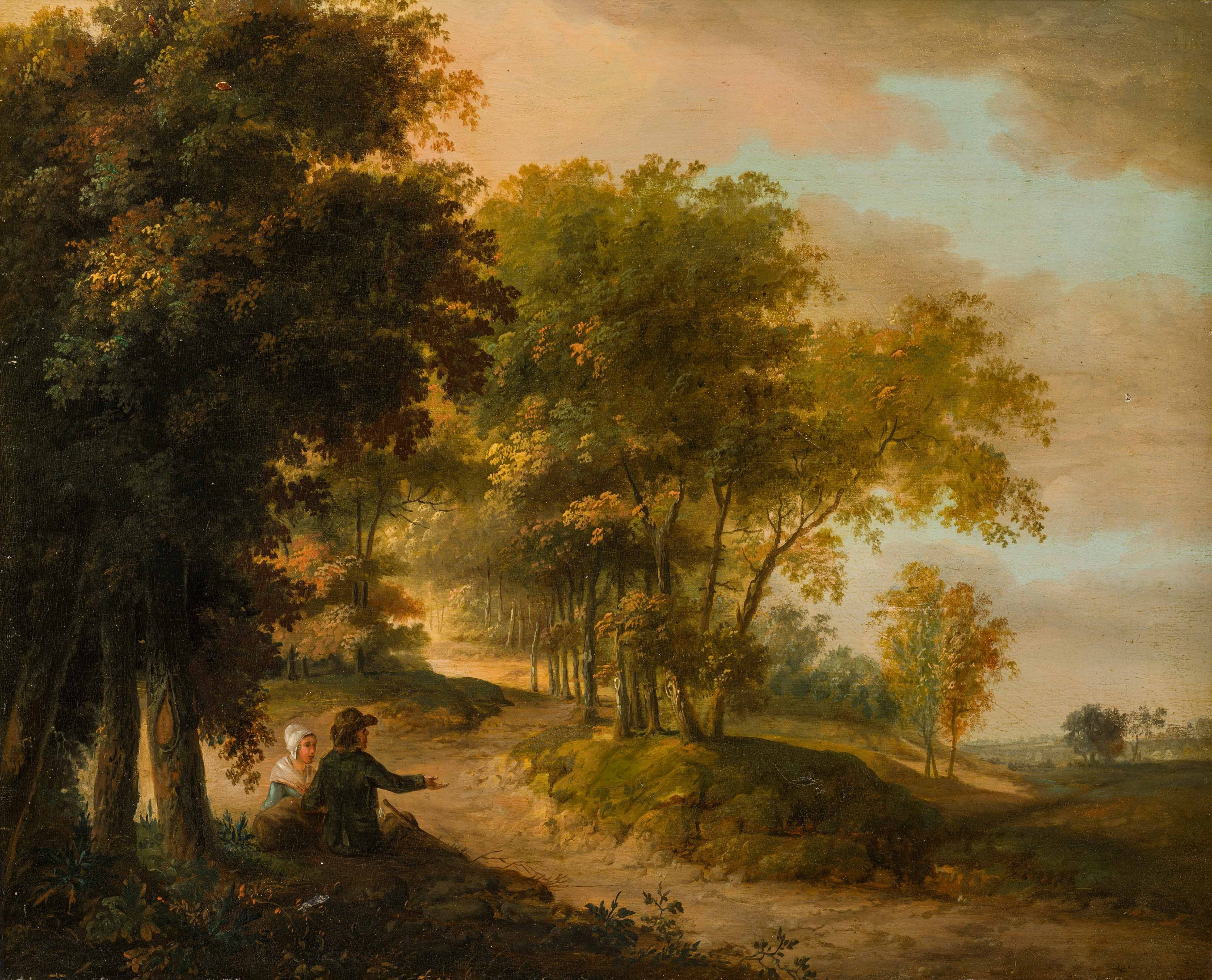 Dave Nally | Couple in a landscape (17th Century 18th Century) | MutualArt