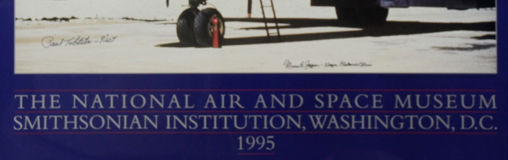 Paul Tibbets | Enola Gay Smithsonian Photo Print Signed by Tibbets ...