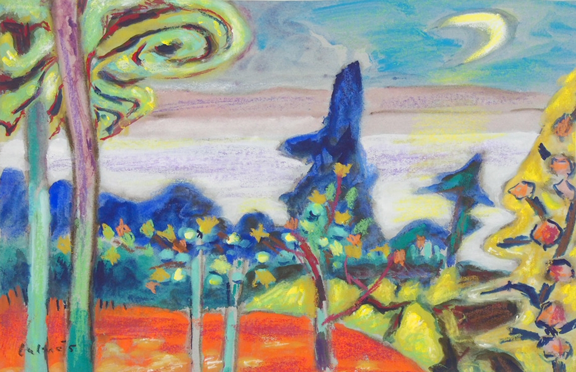 Peter Calmés | Mondscheinlandschaft im Vorgebirge (Circa 1930) | MutualArt