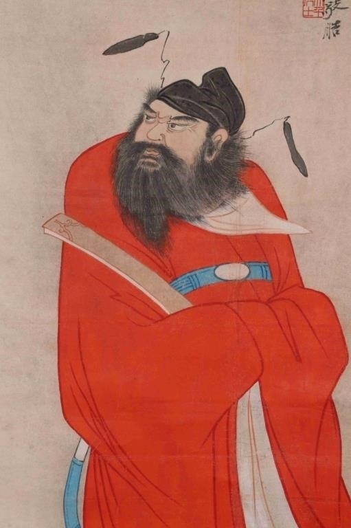 Chinese School | Chinese Ink Color Hand Paint Scroll Painting | MutualArt