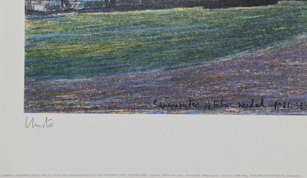 Christo | Christo, 'Wrapped Trees Vertical', Lithograph, 1998 (1953 ...
