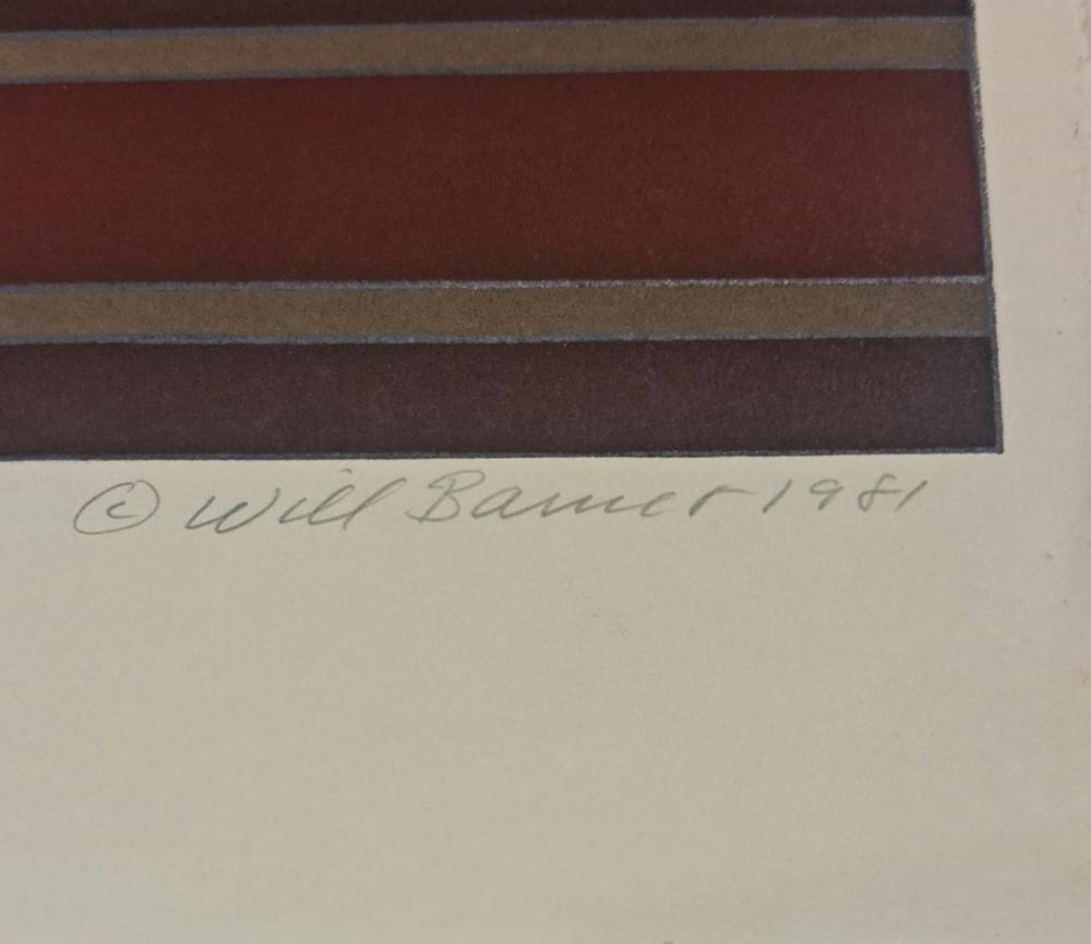 Will Barnet | Will Barnet, 'The Bannister 1981' Lithograph Signed ...