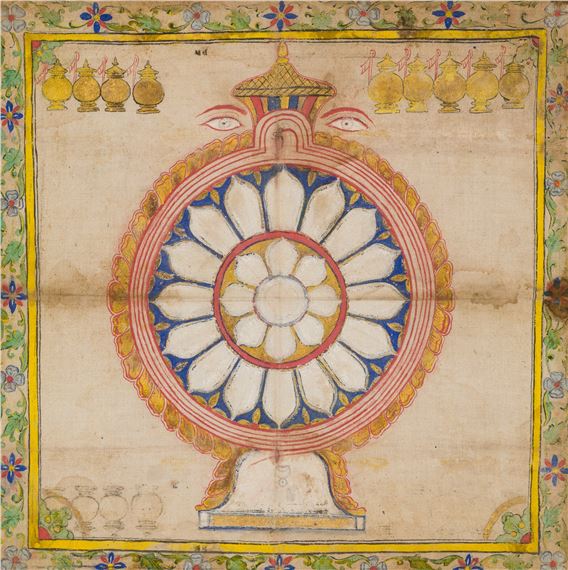 Indian School, 19th Century | A JAIN LOTUS SIDDHACHAKRA WITH EYES ...