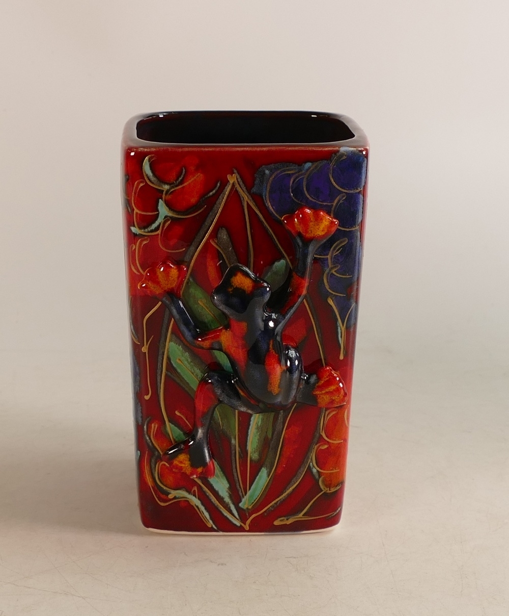 Anita Harris | Anita Harris Tree Frog on a Square Vase | MutualArt