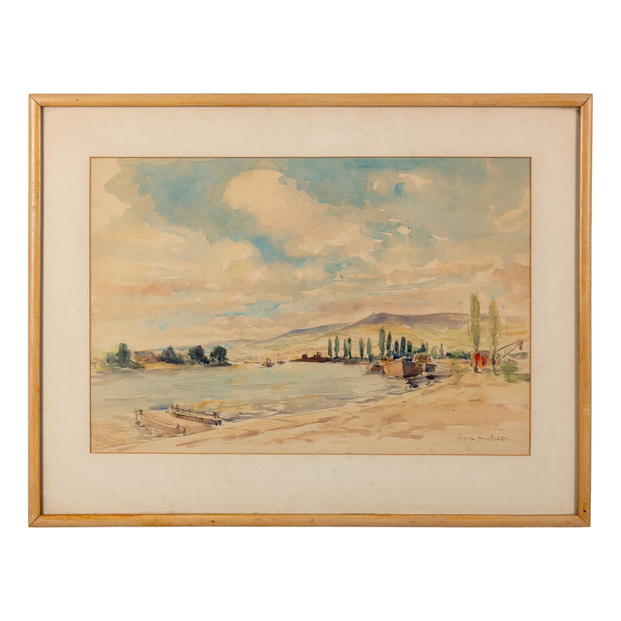 Robert Wolf | Wolf Robert, Original Watercolor on Paper, Coastline ...