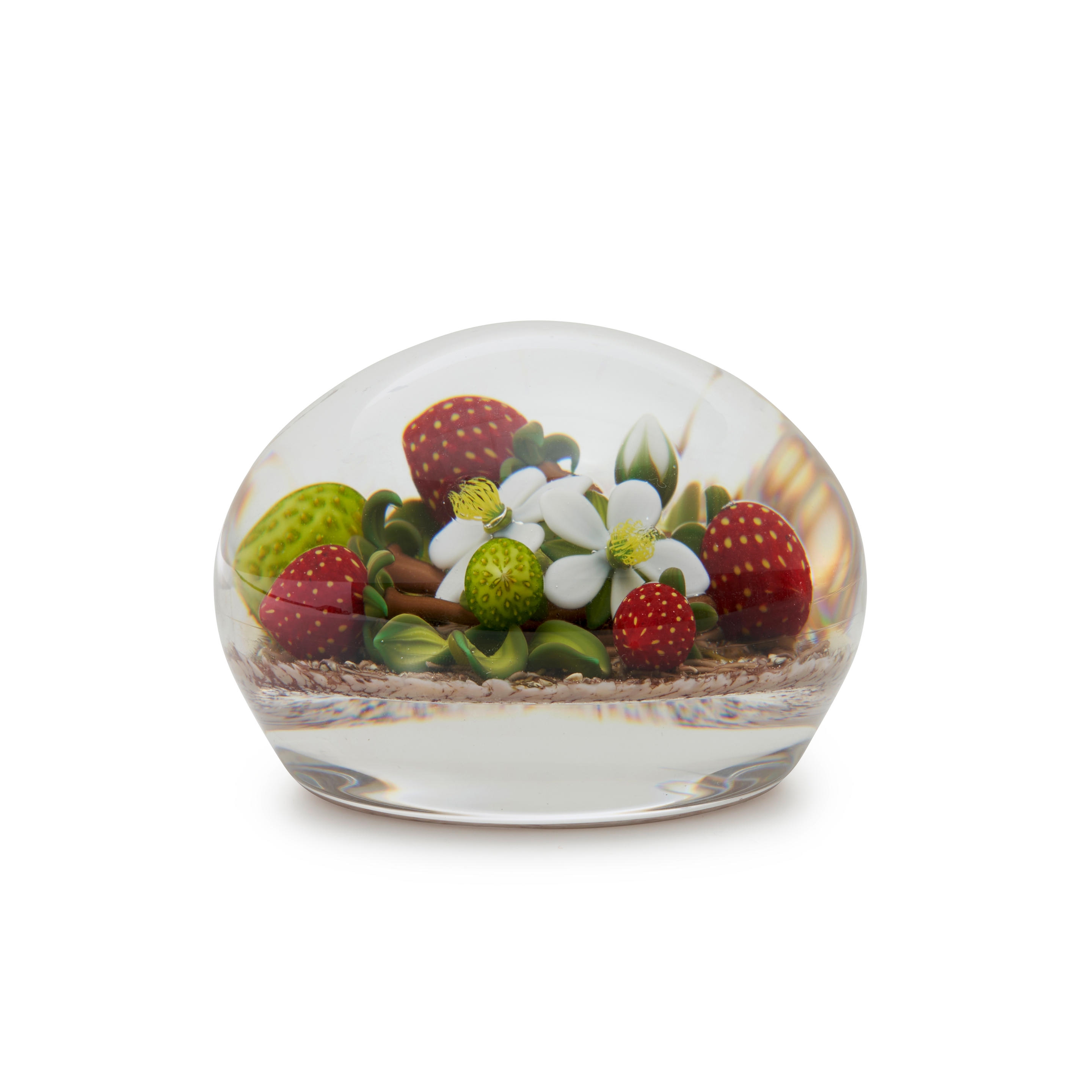 Gordon Smith | GORDON SMITH (B. 1959) PAPERWEIGHT WITH STRAWBERRIES ON ...