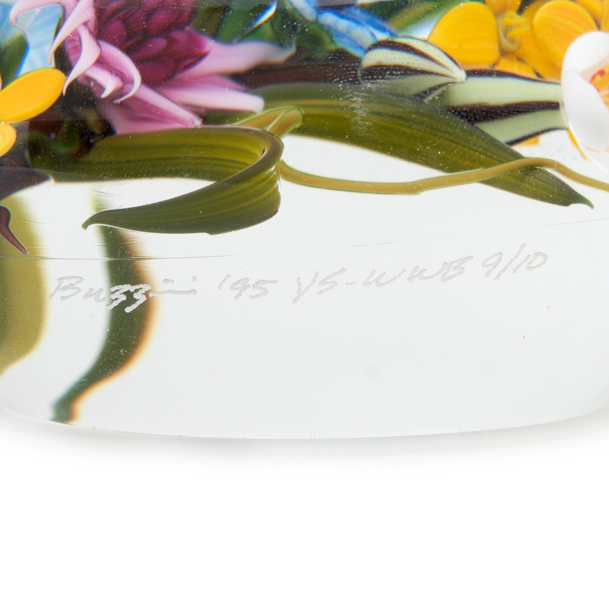 Chris Buzzini | WESTERN WALLFLOWER BOUQUET PAPERWEIGHT (95) | MutualArt