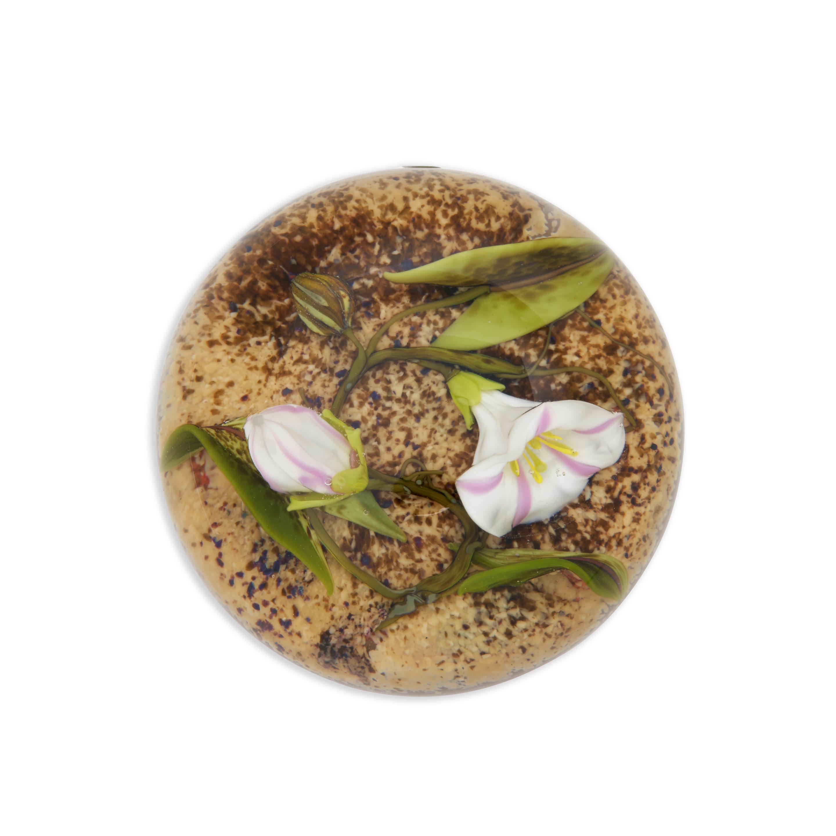 Paul Stankard | PAUL J. STANKARD (B. 1943) BOTANICAL PAPERWEIGHT WITH ...