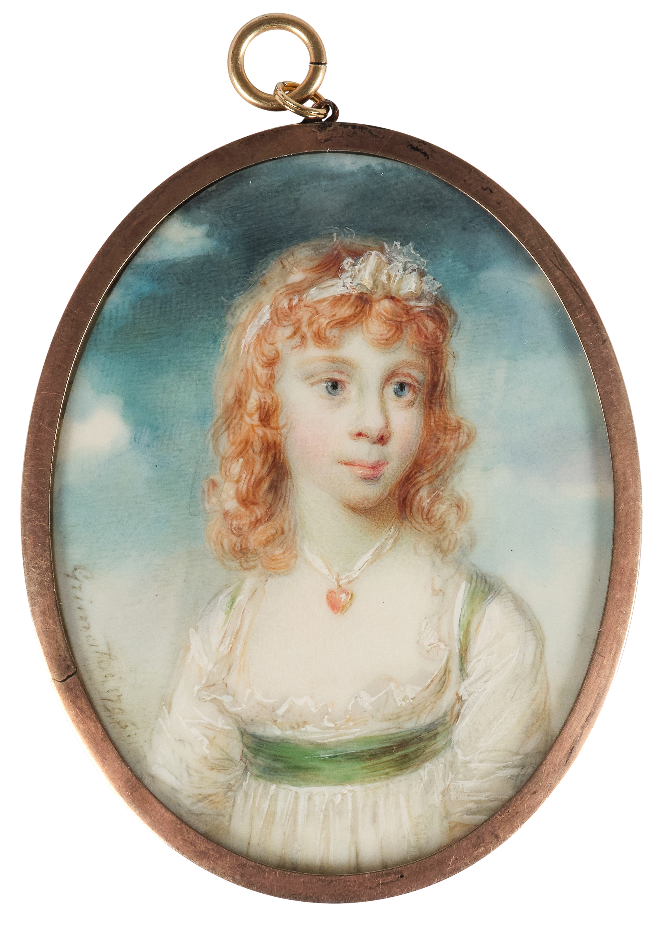 William Grimaldi | Portrait eines Mädchens mit weissem Kleid (1795 ...