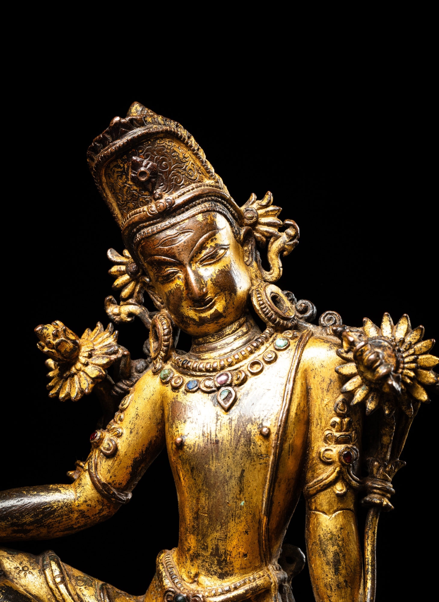 Nepalese School, 15th Century | A gilt copper figure of Indra (15th ...