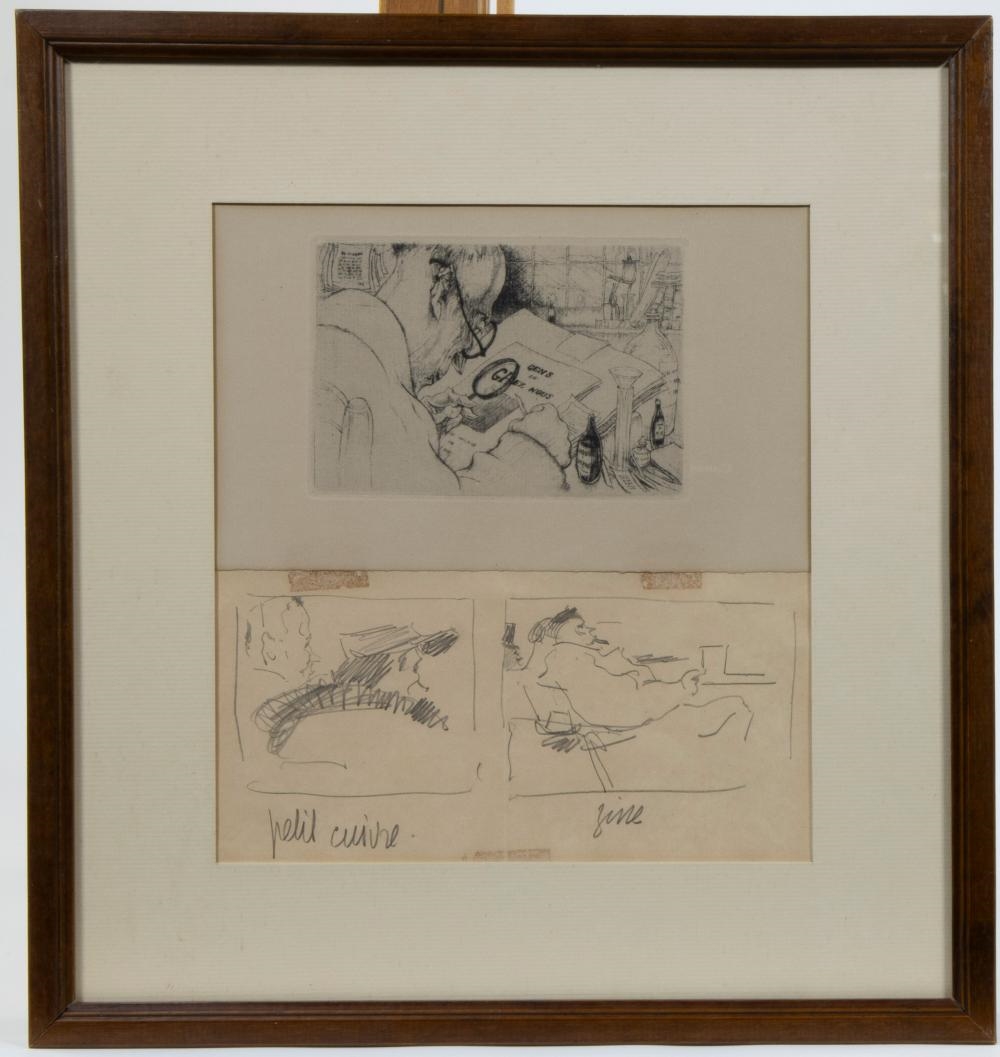 Jules de Bruycker | Jules DE BRUYCKER (1870-1945), 2 pencil sketches ...