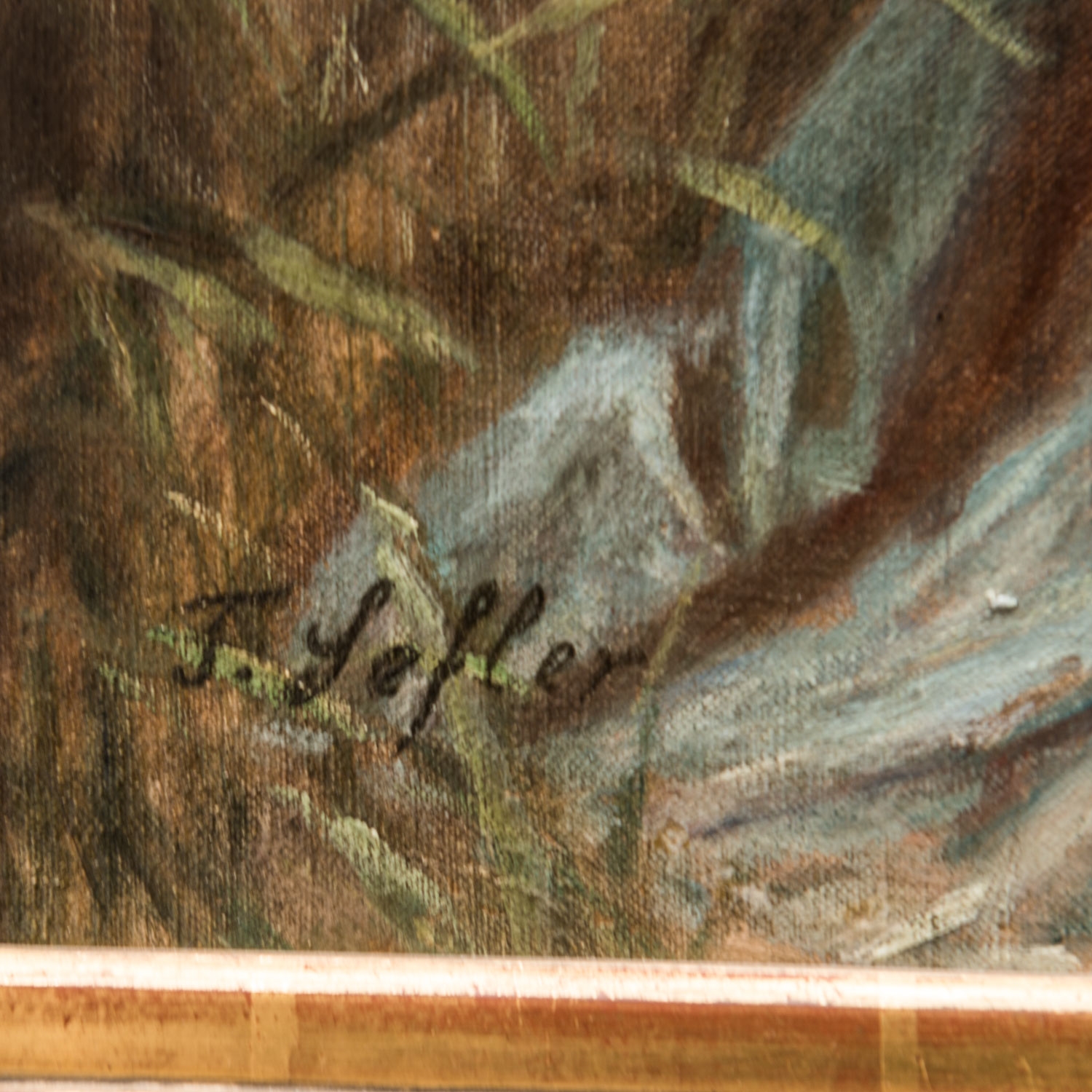 Franz Lefler | children making music and playing in the fields | MutualArt