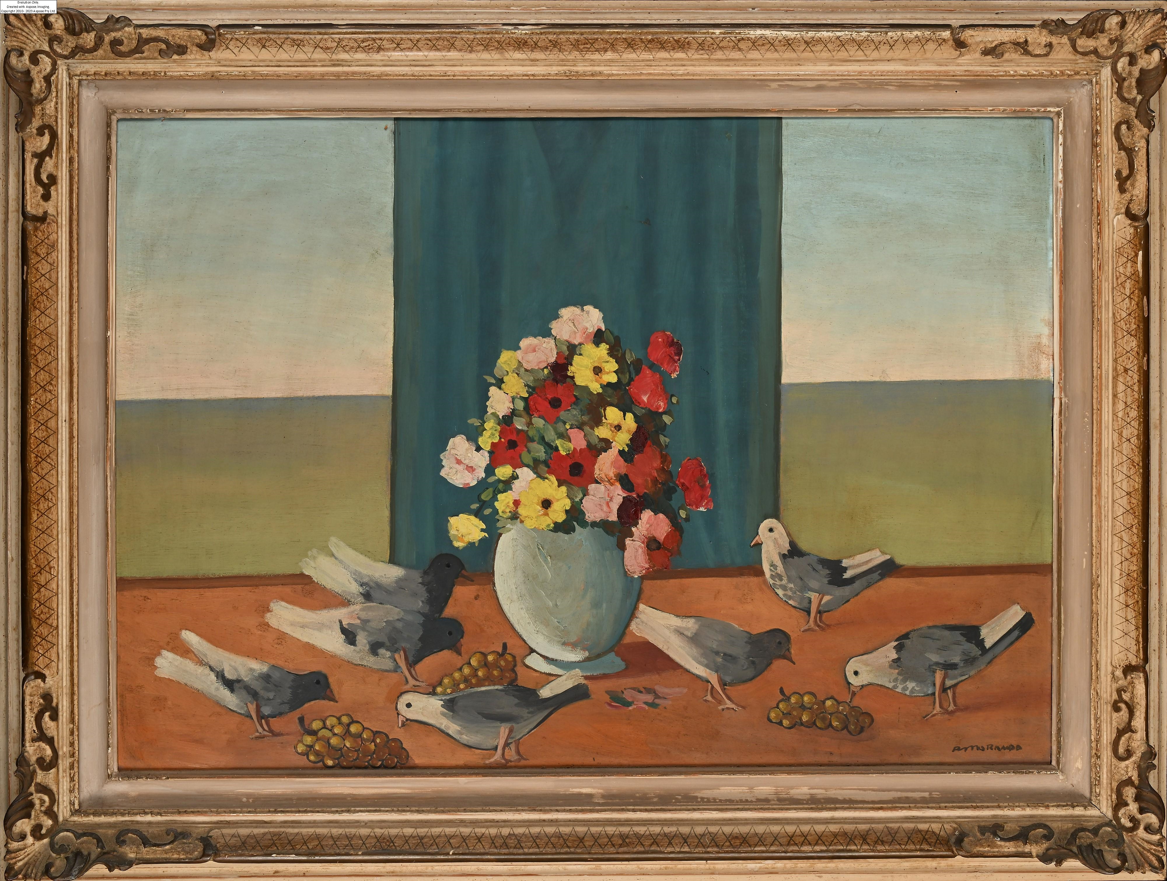 Pietro Morando | Natura morta con vaso di fiori | MutualArt