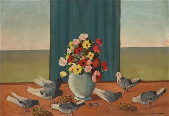 Pietro Morando | Natura morta con vaso di fiori | MutualArt