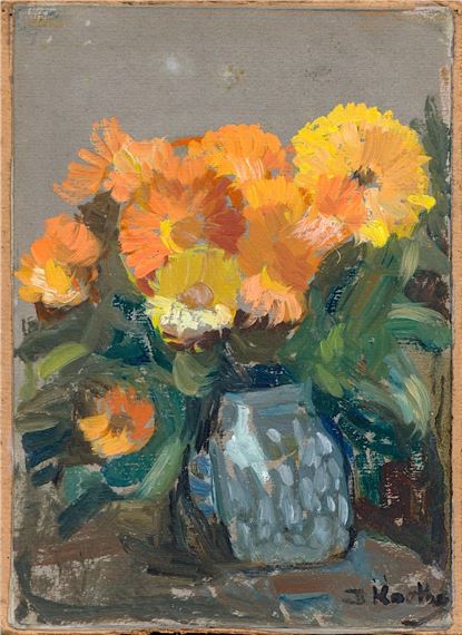 Irena Knothe | Irena Knothe (1904-1986), Bouquet of yellow flowers ...