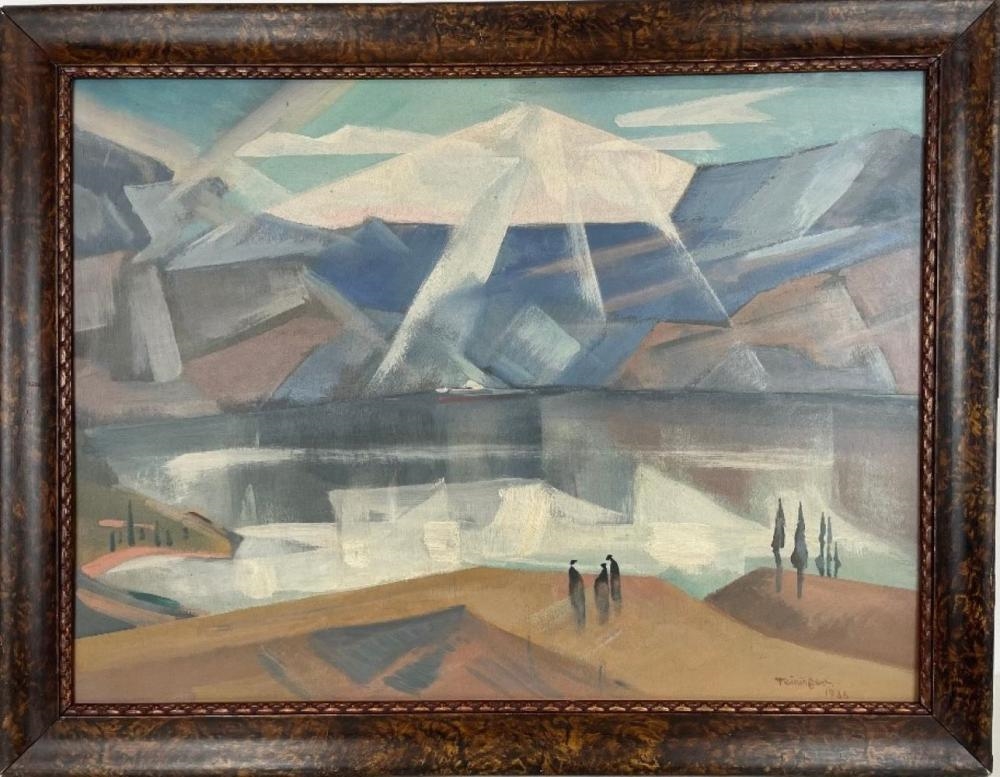 Lyonel Feininger | Jesuiten III (Jesuits III) (Circa 1915) | MutualArt