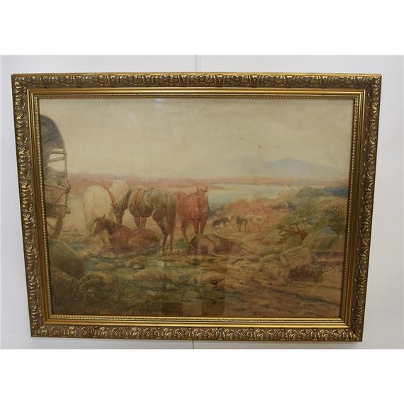 Adrian Jones | The Resting Horses (1901) | MutualArt