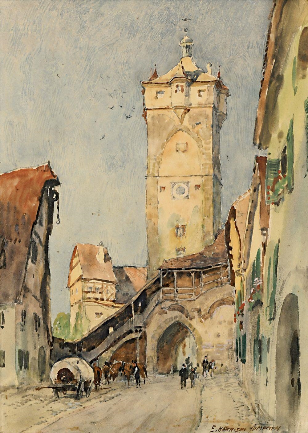 Edward Harrison Compton | Cinque Torri in the Ampezzan Dolomites (1924 ...