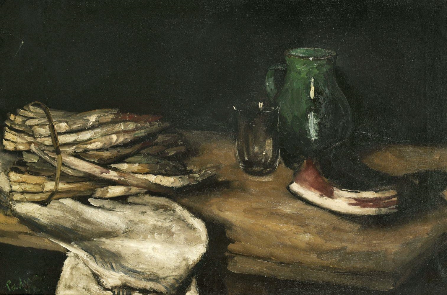 Paul Mathias Padua | Stillleben mit Spargel und Speck | MutualArt