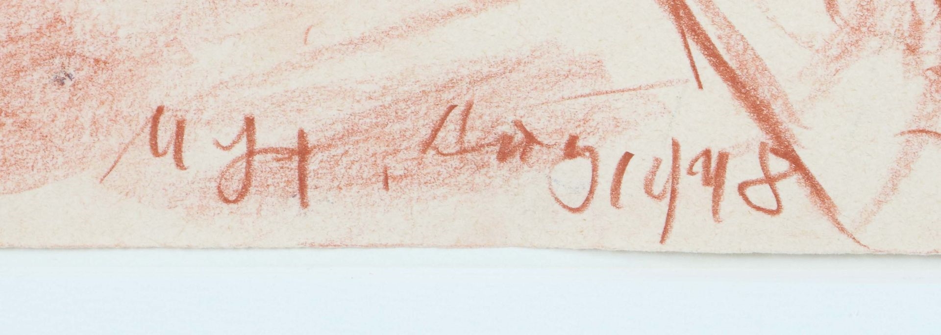 Manfred Henninger | Ohne Titel, schematische Aktzeichnung mehrerer ...