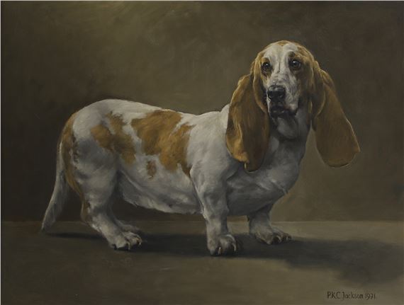 Peter Kenneth Cowley Jackson | A basset hound (1971) | MutualArt