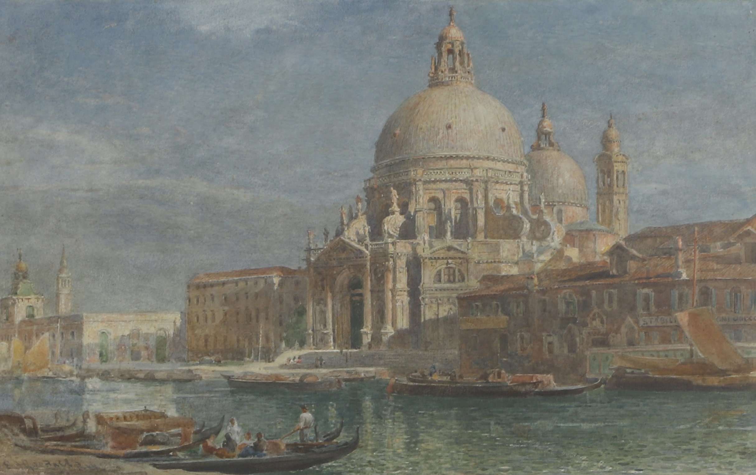 Edward Angelo Goodall | The Basilica of Santa Maria della Salute from ...