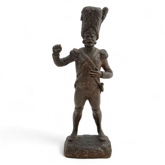 Georges Omerth | Georges OMERTH (act.1895-1925) Grognard Bronze patiné ...