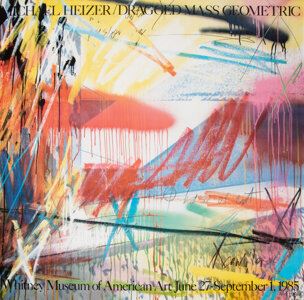 Michael Heizer | Dragged Mass Geometric Exhibition Poster, 1985 (1985 ...