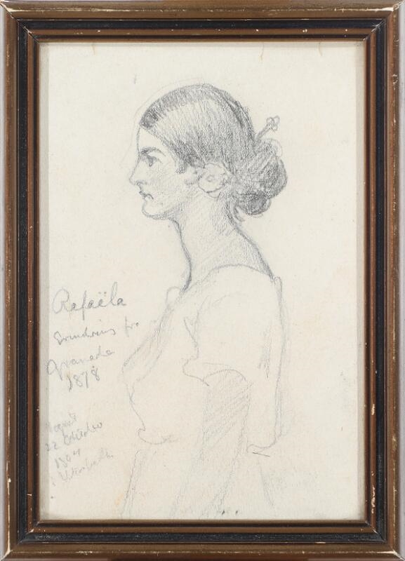 Peder Severin Krøyer | Portrait of a spanish woman seen in profile ...
