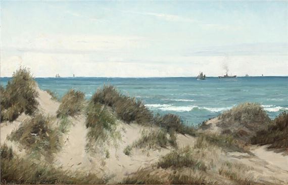 Carl Møller | A view from the coast of Skagen (1909) | MutualArt