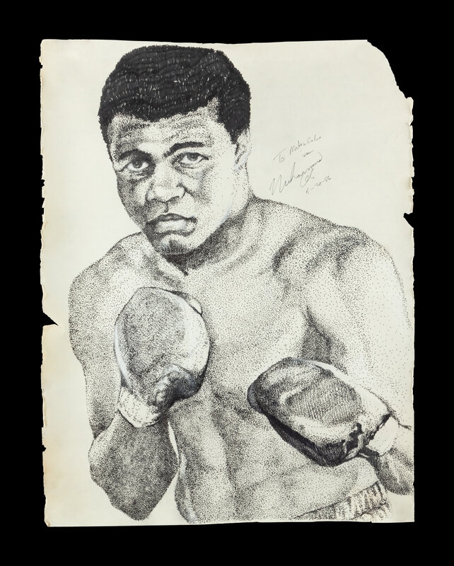 Muhammad Ali | A Muhammad Ali Signed Autograph Artwork | MutualArt