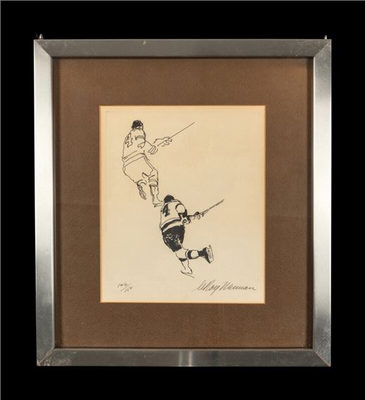LeRoy Neiman | A 1972 LeRoy Neiman Bobby Orr A Study of 4 Numbered ...