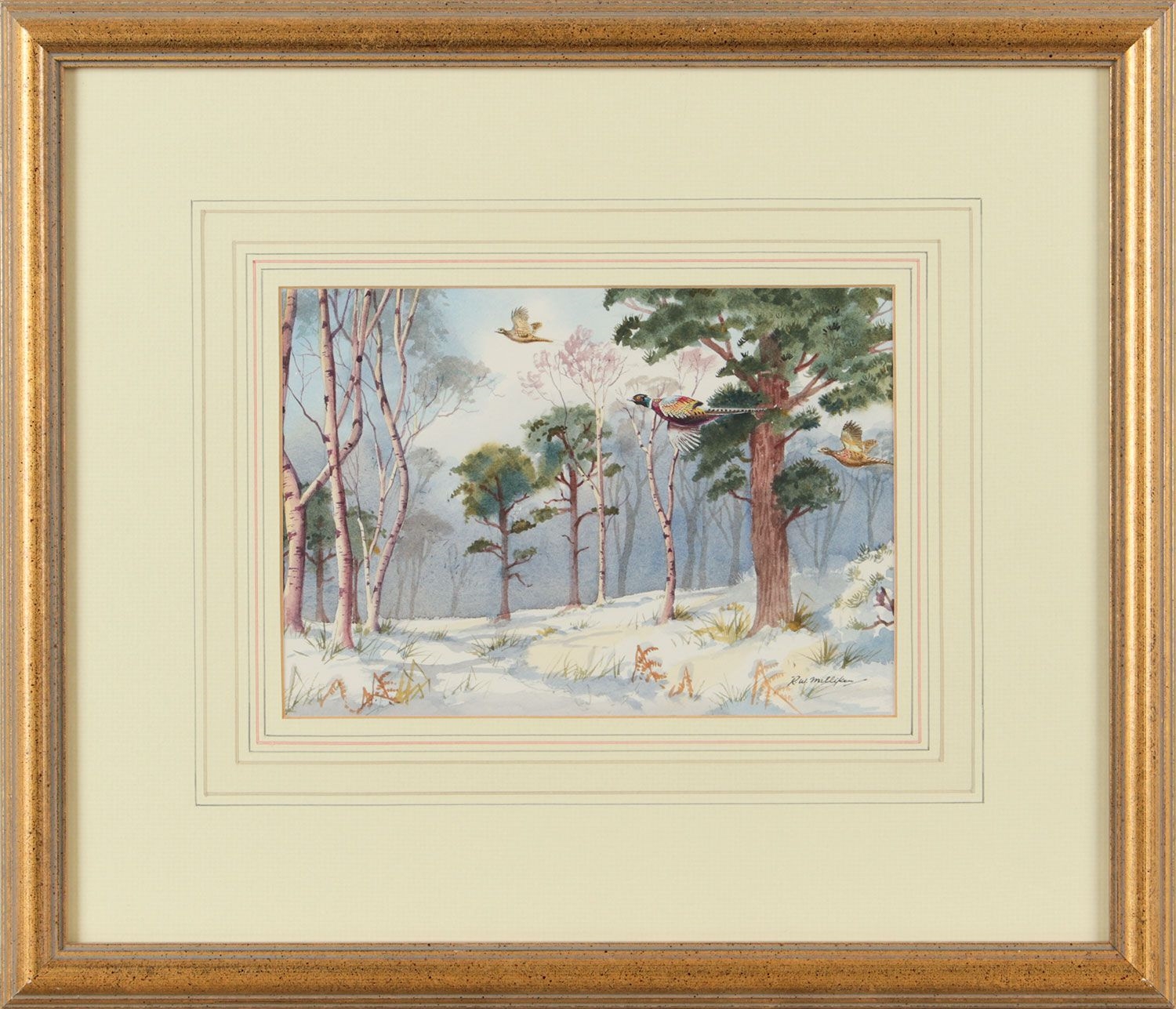 Robert W. Milliken | PHEASANTS AMONG THE WOODLANDS | MutualArt