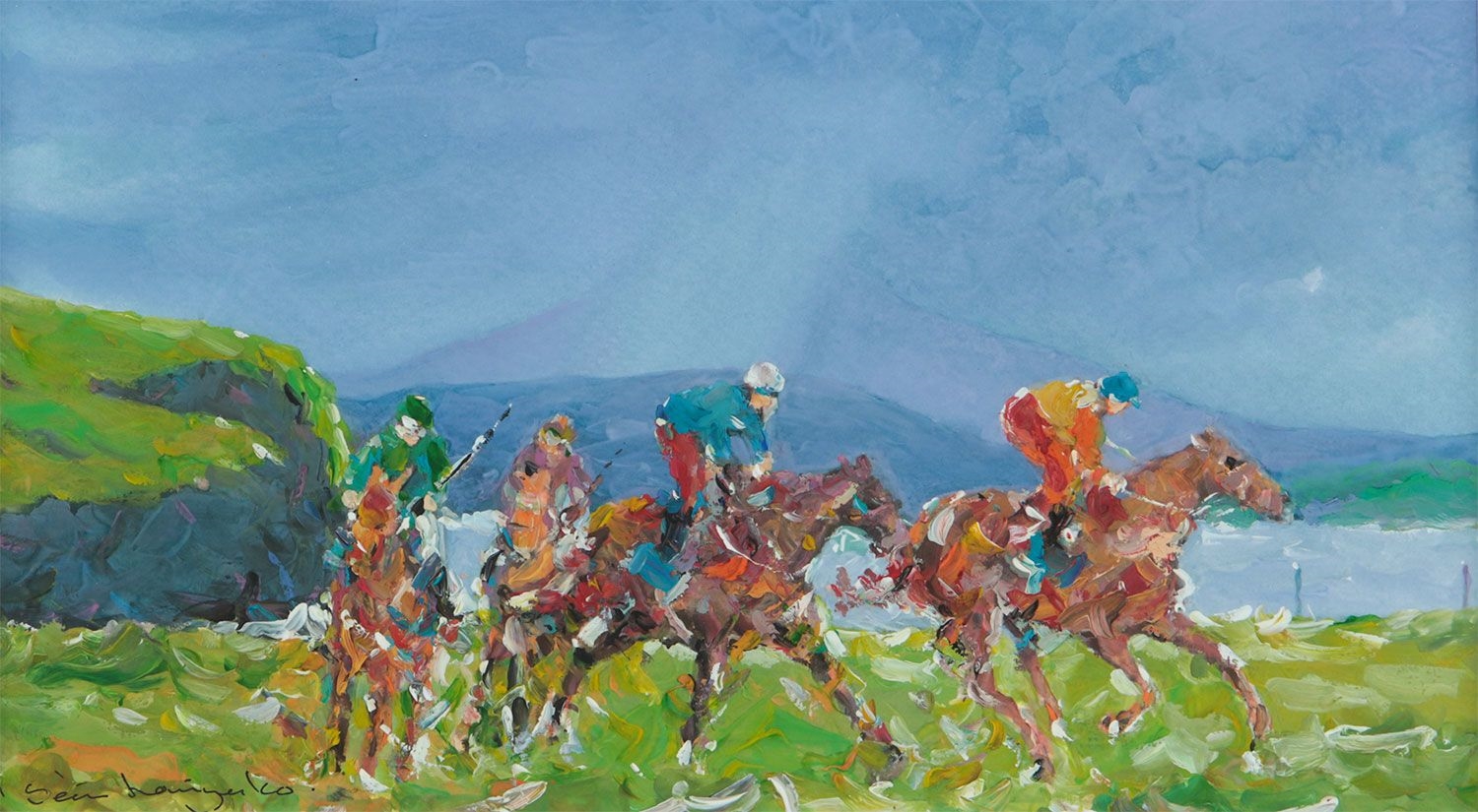 Sean Lorinyenko | HORSES RACING AT DOWNINGS SEAFRONT (2023) | MutualArt