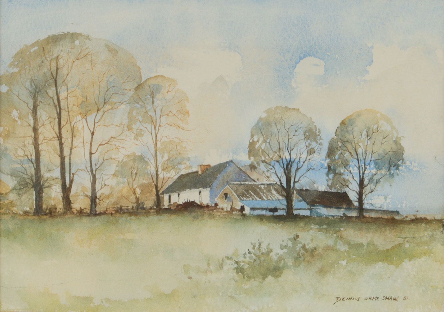 Dennis Orme Shaw | FARM BUILDINGS (1981) | MutualArt